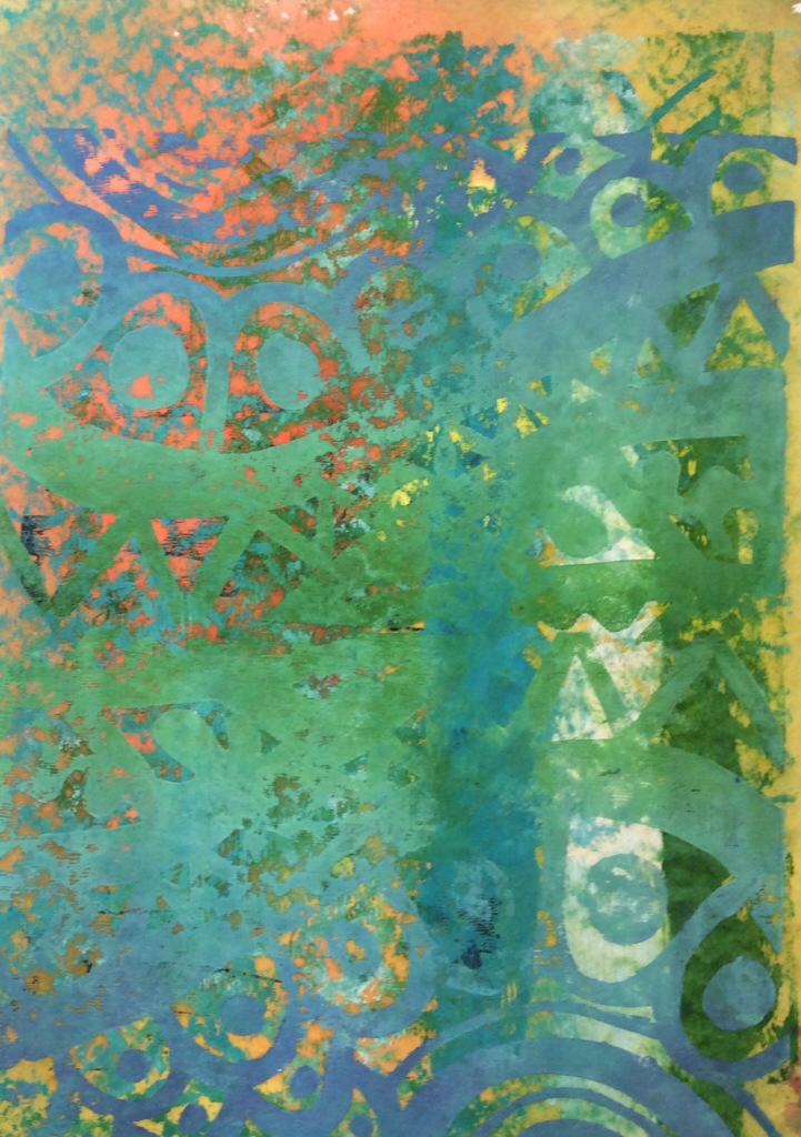 Experimental Textiles 2. Block printing. – Rachael Singleton
